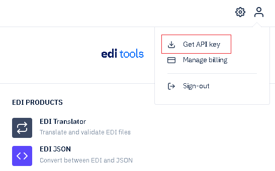 Your Account & API key – EdiFabric Docs