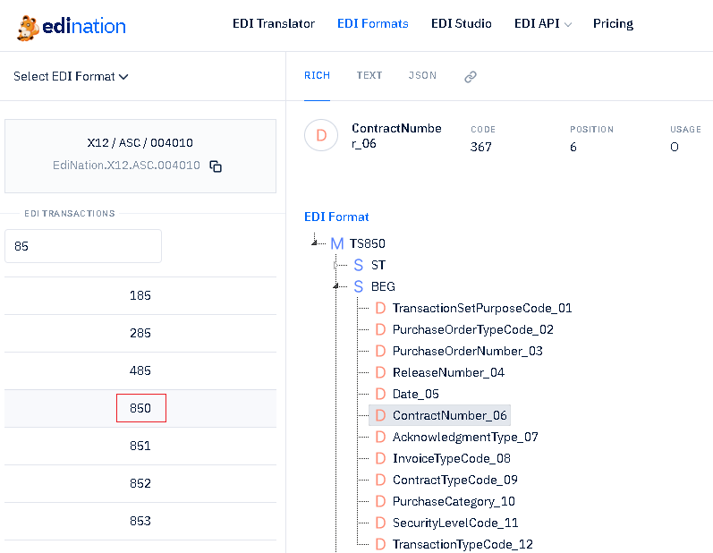 How to create and import EDI specs? – EdiFabric Docs