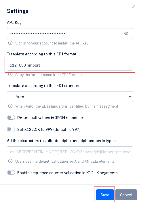 How to create and import EDI specs? – EdiFabric Docs