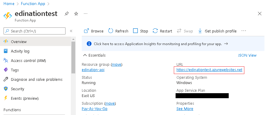 How To Use Edi Api As Azure Function Edifabric Docs
